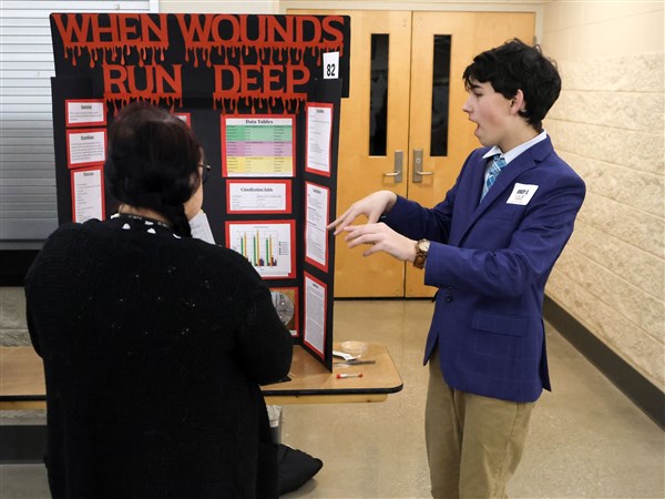 Students answer their own questions at Central Catholic science expo ...