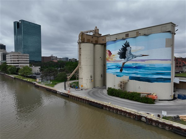 Artist envisions cement-silos mural as start of 'gallery' along Maumee ...