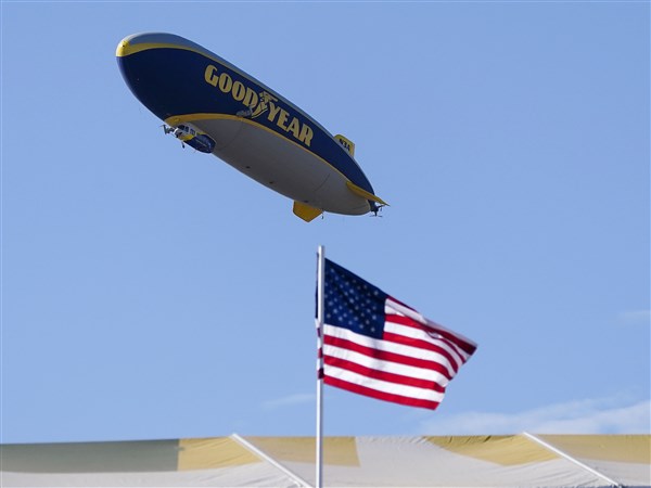 The iconic Goodyear Blimp is 100. To celebrate, a flight over Ohio ...
