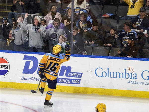 Hawkins' 4-goal effort propels Walleye to 8-2 rout of Iowa | The Blade