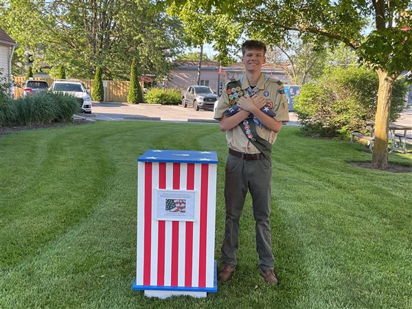 Waterville Scout’s project gives worn flags a proper farewell | The Blade