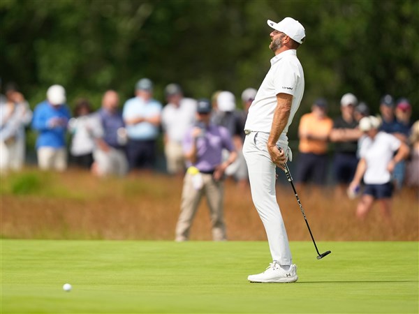 Dustin Johnson goes from 1 shot behind to scrambling to make the U.S ...